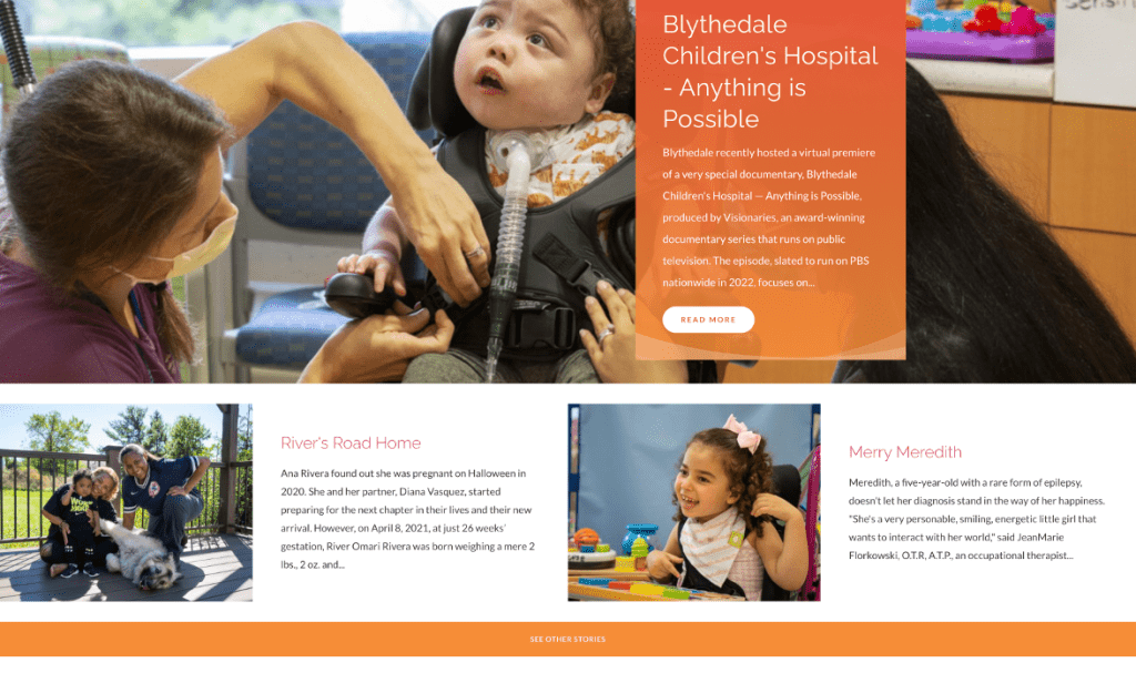 A Hospital Website Designed for the Needs of Parents | OHO Interactive